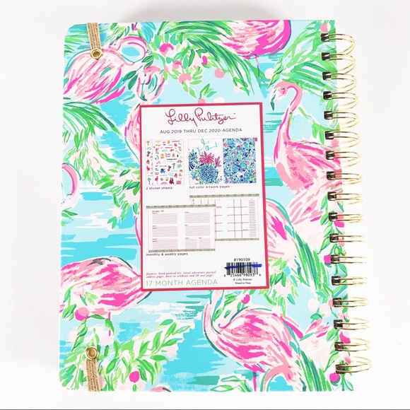 Lilly Pulitzer | Office | Lilly Pulitzer Flamingo Planner Agenda ...